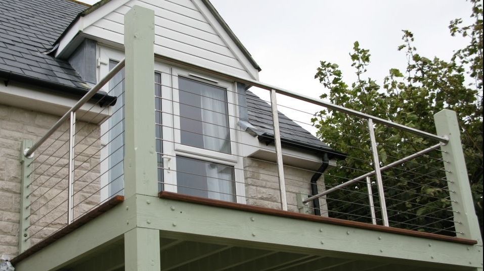 Stainless steel handrail inserts for timber decking posts